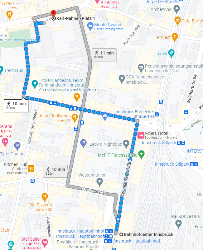 Venue and travel – University of Innsbruck