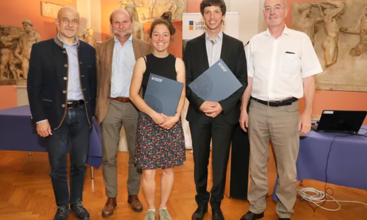 Best Thesis Awards for Anja and Patrick – Universität Innsbruck