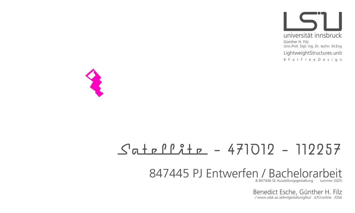 847445 PJ Entwerfen / Bachelorarbeit – Universität Innsbruck