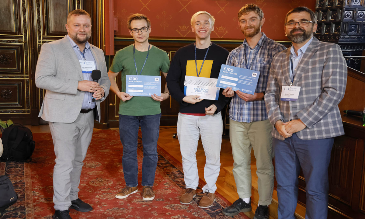 Jamie won the best poster award at the Quantum Optics XI conference ...